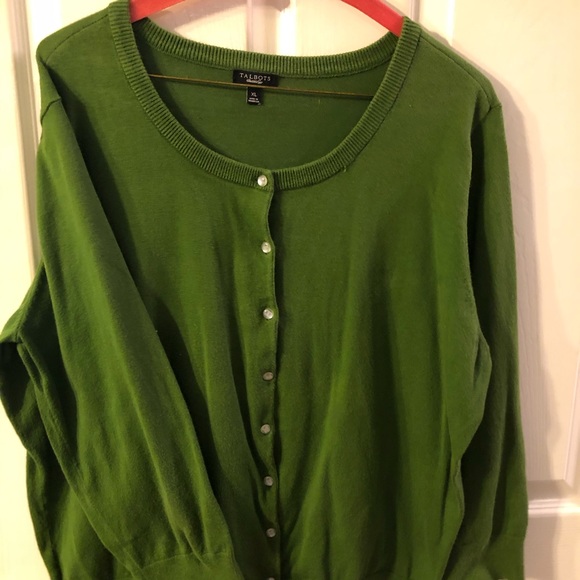 Talbots | Sweaters | Olive Green Cardigan | Poshmark